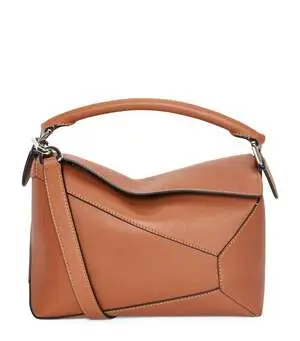 Loewe Leather Puzzle Edge Top-handle Bag - Brown