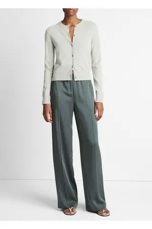 Vince Wool-blend Shank-button Cardigan