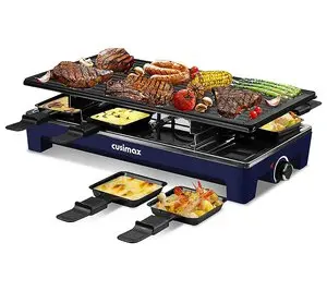 CUSIMAX 1500w 2 In 1 Electric Raclette Grill