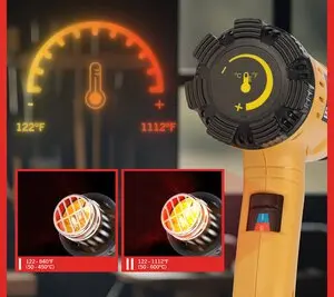 STALWART Dual Temperature Heating Gun With 122- 1112f Range