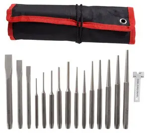 STALWART 16-piece Punch And Chisel Set - One-color