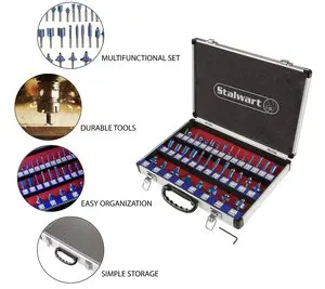 STALWART 35-piece Router Bits Set