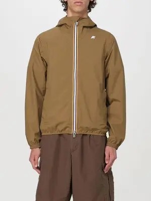 K-WAY K-Way Zip-Up Hooded Jacket Brown