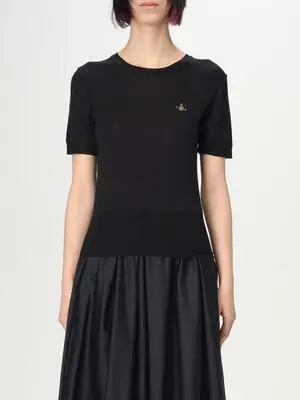 VIVIENNE WESTWOOD Wool And Silk Crew-neck Sweater - Black