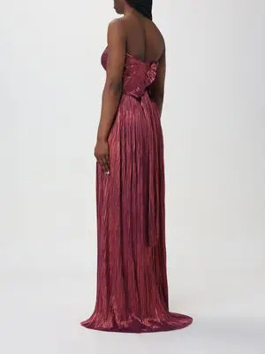 MARIA LUCIA HOHAN Strapless Pleated Gown With Slit