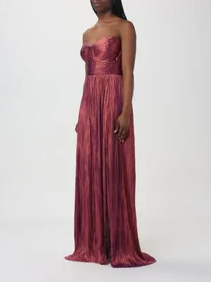 MARIA LUCIA HOHAN Strapless Pleated Gown With Slit