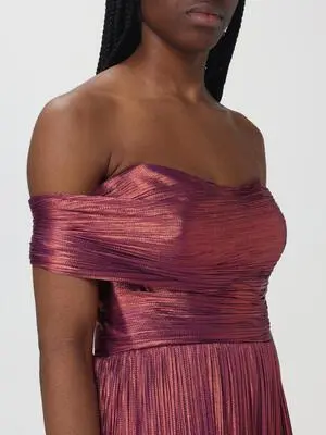 MARIA LUCIA HOHAN Strapless Pleated Gown With Slit
