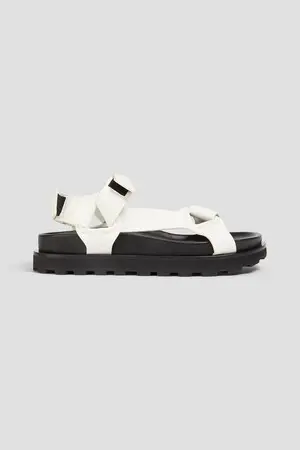 JIL SANDER Leather Sandals - Ecru