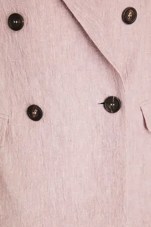 Brunello Cucinelli Double-breasted Linen Blazer