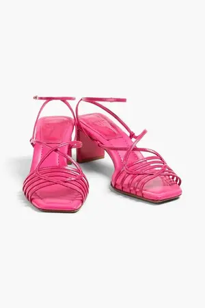 ALEXANDRE BIRMAN Naya 50 Patent-leather Sandals