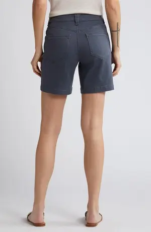Wit & Wisdom Mid Length Stretch Twill Shorts - Shadow