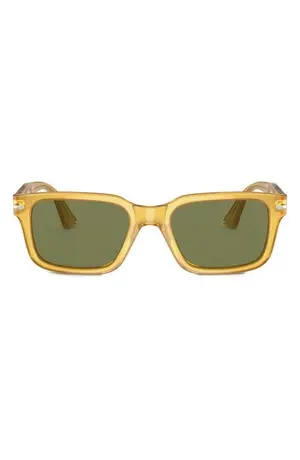 Persol 55mm Rectangular Sunglasses - Yellow