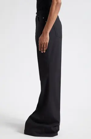 Rick Owens Bolan Stretch Wool Bootcut Pants