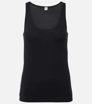 TOTEME Ribbed-knit Cotton Jersey Tank Top