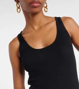 TOTEME Ribbed-knit Cotton Jersey Tank Top
