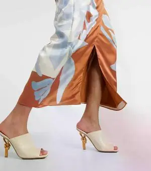 SIR THE LABEL Sir Sorrento Printed Silk Wrap Skirt