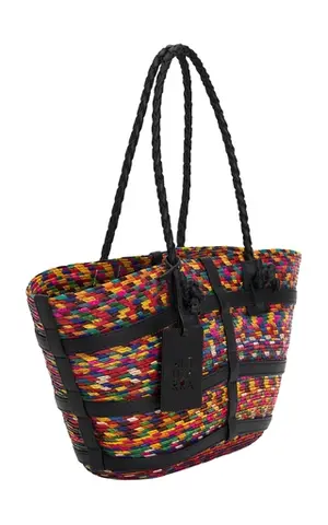Altuzarra Watermill Small Raffia Bag