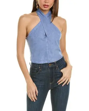Bella Dahl Bella Dahl Cross Neck Smocked Halter Top - Nocolor