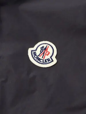 Moncler Logo-appliquéd Grosgrain-trimmed Shell Overshirt
