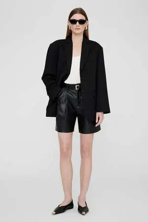 ANINE BING Nina Flats With Metal Toe Cap