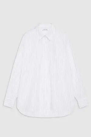 ANINE BING Chrissy Oversized Cotton Stripe Shirt
