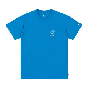 Nike Sb X Parra France Federation Kit T-shirt 'neptune /white - Blue