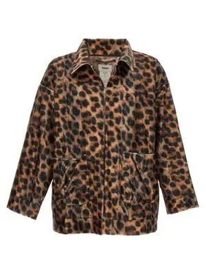 Doublet Hand-Paint Animal Print Blazer In Multicolor - 61% Off