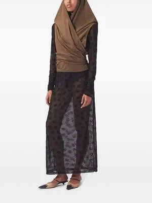 MARGHERITA MACCAPANI Hooded Wraparound Top