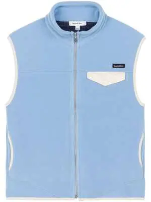 Sporty & Rich Sporty & Rich Zipped Polar Vest Blue
