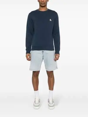 Maison Kitsuné Fox-motif Sweatshirt - Blue