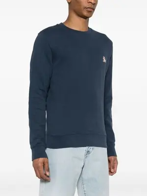 Maison Kitsuné Fox-motif Sweatshirt - Blue