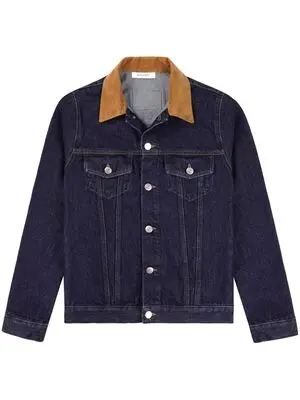 Sporty & Rich Contrast-collar Denim Jacket