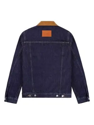 Sporty & Rich Contrast-collar Denim Jacket