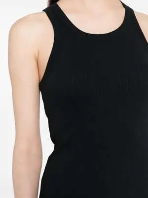 Vince Ribbed-knit Tank Top - Black