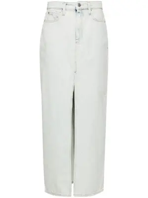 Calvin Klein Mid-rise Denim Midi Skirt