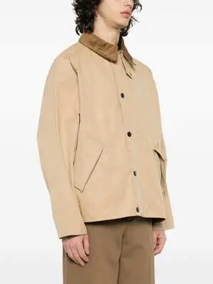 Barbour Gabardine Press-stud Jacket - Neutrals