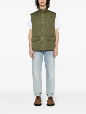 Barbour Diamond-quilted Gilet - Green