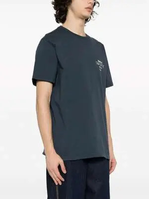 Barbour Logo-print Cotton T-shirt - Blue