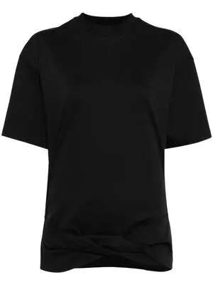 Off-White Arrows-embroidery T-shirt - Black