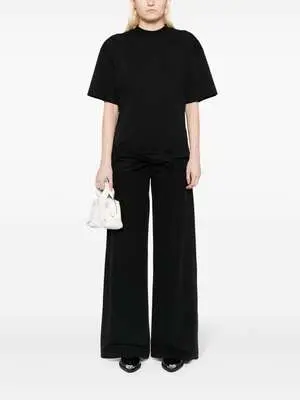 Off-White Arrows-embroidery T-shirt - Black