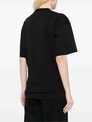 Off-White Arrows-embroidery T-shirt - Black