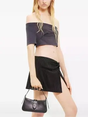 COURREGES Tuba One-shoulder Crop Top