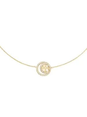 Tory Burch Miller Double Ring Pendant Necklace