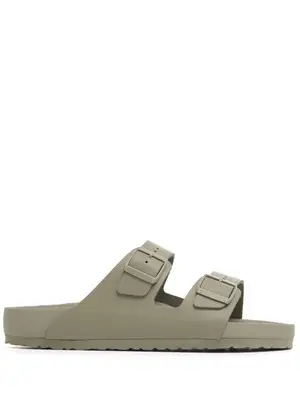 BIRKENSTOCK Arizona Exquisite Leather Sandals - Grey