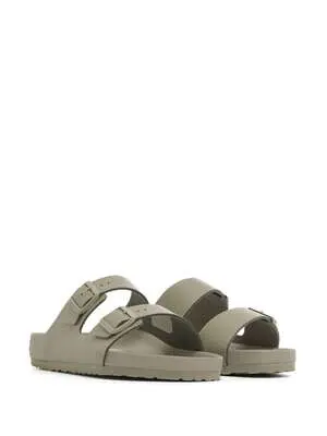 BIRKENSTOCK Arizona Exquisite Leather Sandals - Grey
