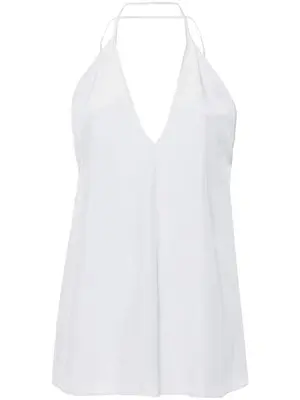 TOTEME Double-halter Silk Top