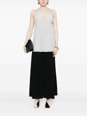 TOTEME Double-halter Silk Top
