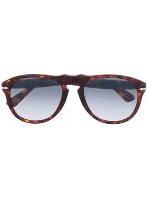 Persol Tortoiseshell Pilot Sunglasses - Neutrals