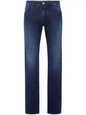 BILLIONAIRE Logo-appliqué Straight-leg Jeans