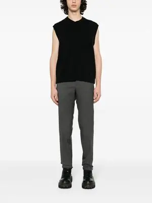 Kiton Logo-patch Wool Trousers